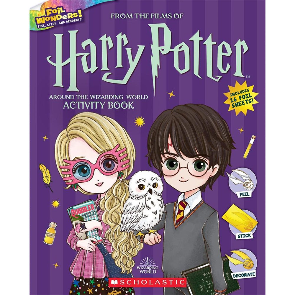 Around the Wizarding World Activity Book (Harry Potter: Foil Wonders) – Mastermind Toys