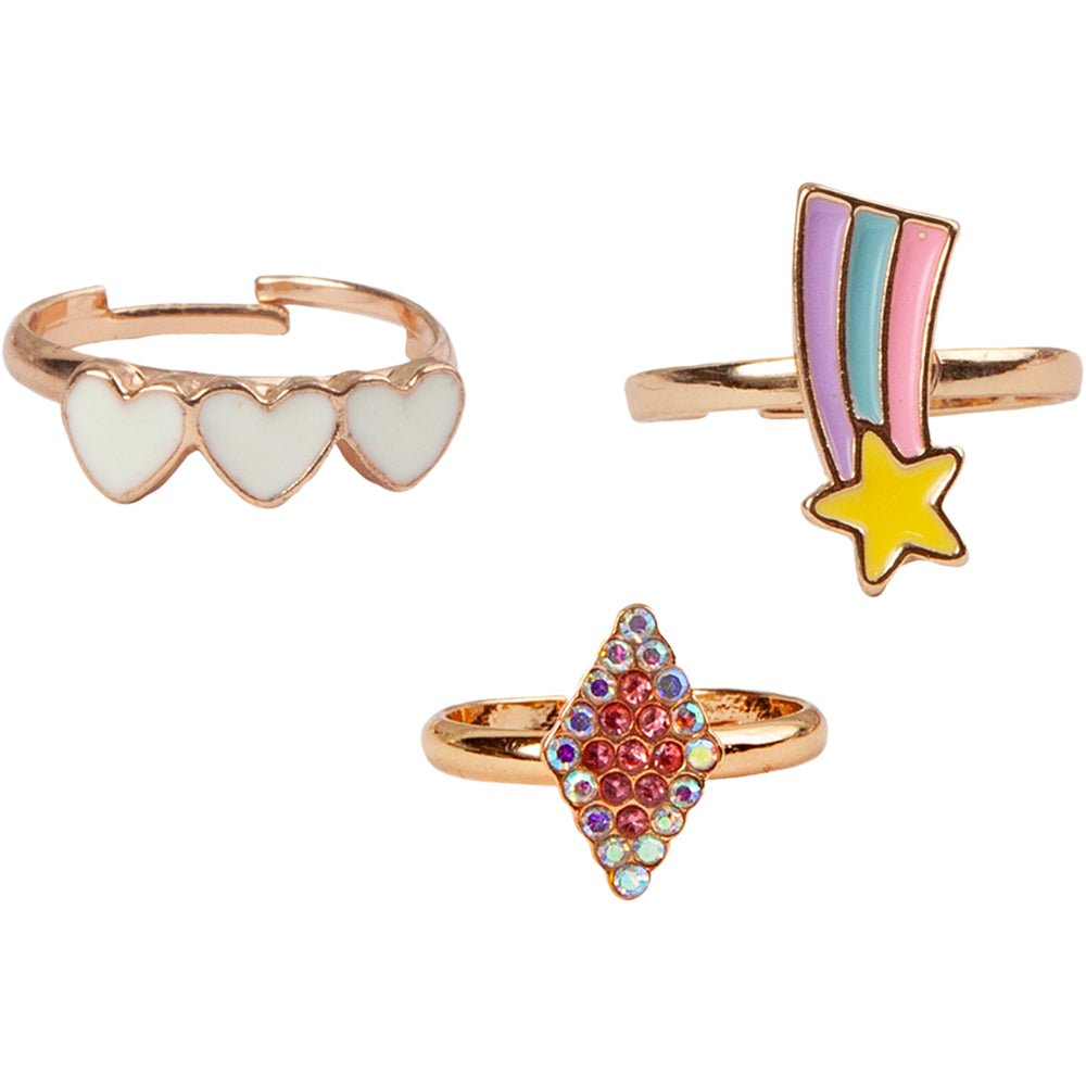 Boutique Heart Star Ring Set, 3pcs – Mastermind Toys