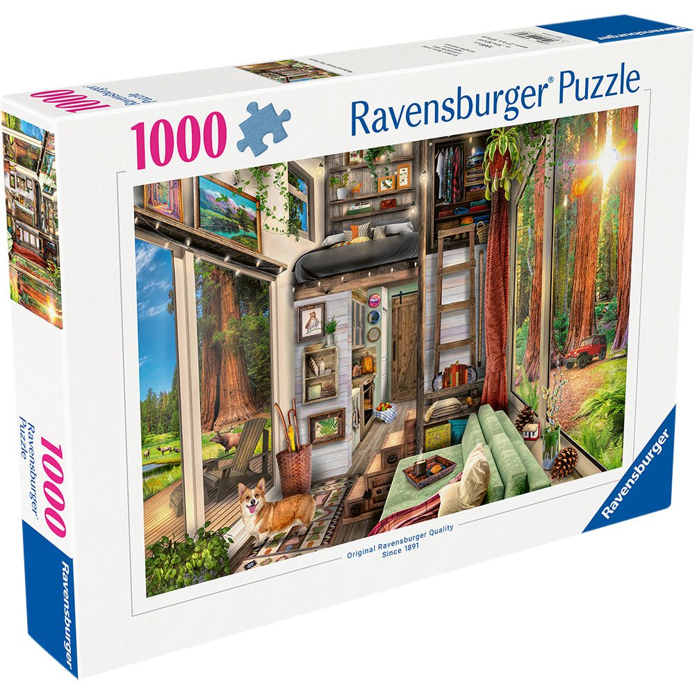 Redwood Forest Tiny House 1000 Pc Puzzle – Mastermind Toys