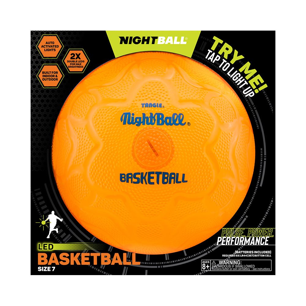 Tangle NightBall LED Basketball Orange – Mastermind Toys