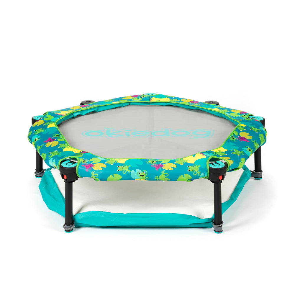 Okiedog 3-in-1 Foldable Trampoline With Ballpit - Green Froggy 90cm – Mastermind Toys