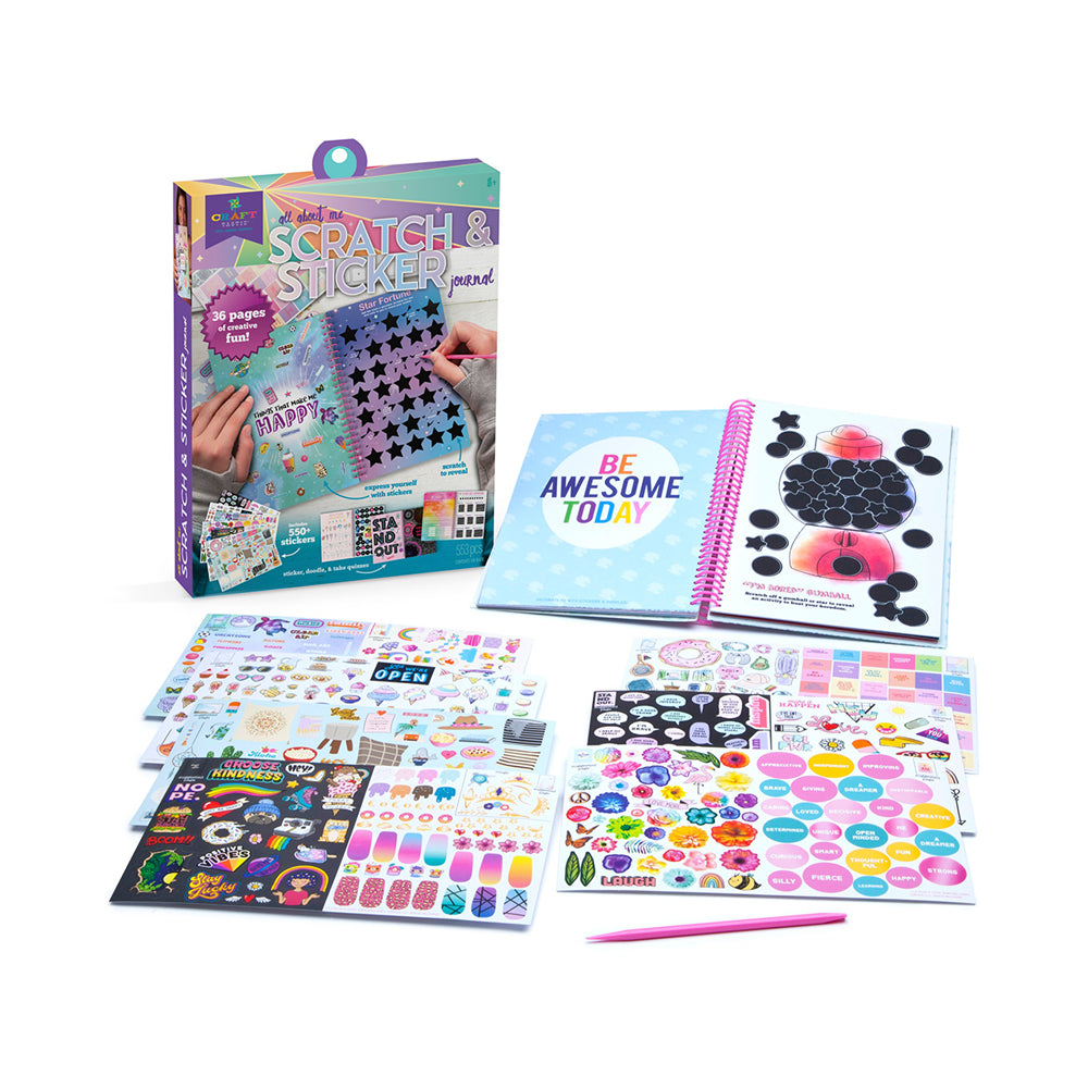 Craft-tastic Scratch & Sticker Journal - Mastermind Toys