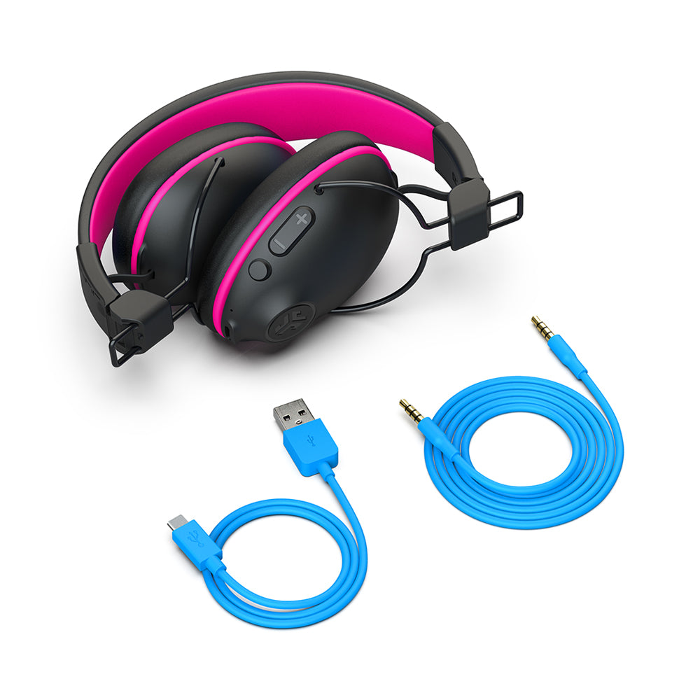 JLab JBuddies Pro Wireless Headphones - Black/Pink - Mastermind Toys