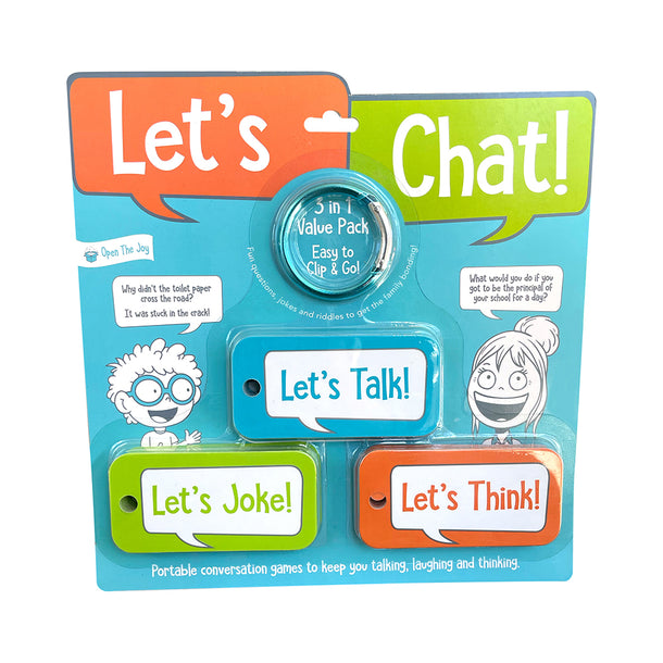 Open The Joy Let's Chat 3-1 Talking Cards | Mastermind Toys