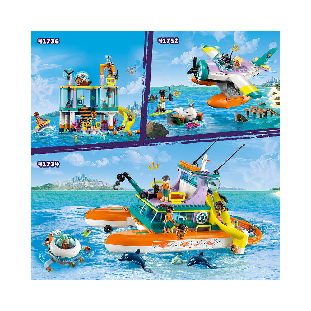 LEGO Friends Sea Rescue Boat 41734 Building Toy Set (717 Pieces ...