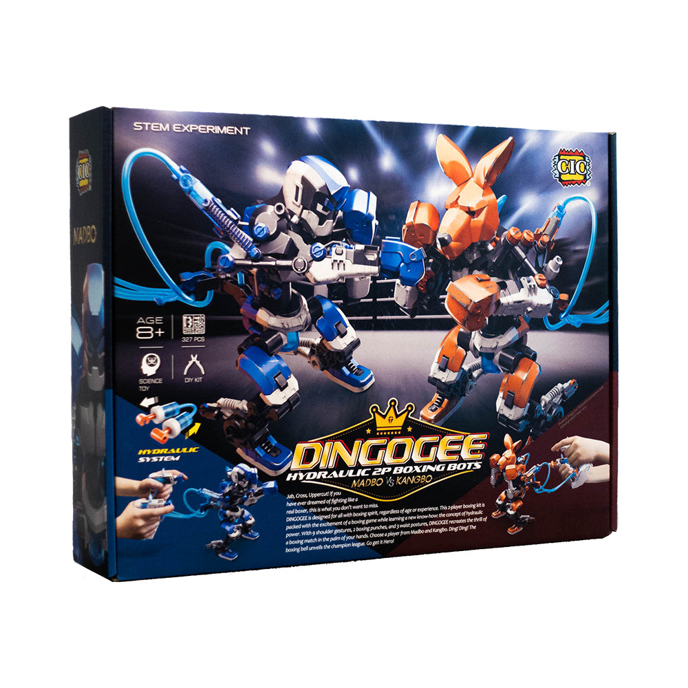 Dingogee Hydraulic 2P Boxing Bots DIY Kit - Mastermind Toys