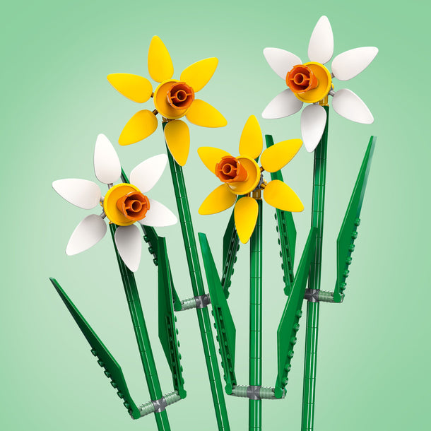 LEGO Daffodils Celebration Gift, Yellow and White Daffodil Room Decor ...