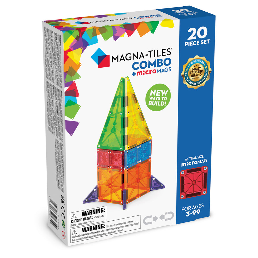 MAGNA-TILES®Combo 20-Piece Construction Set – Mastermind Toys