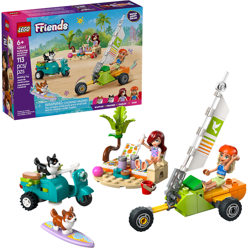 LEGO Friends Surfing Dogs and Scooter Adv 42641 – Mastermind Toys