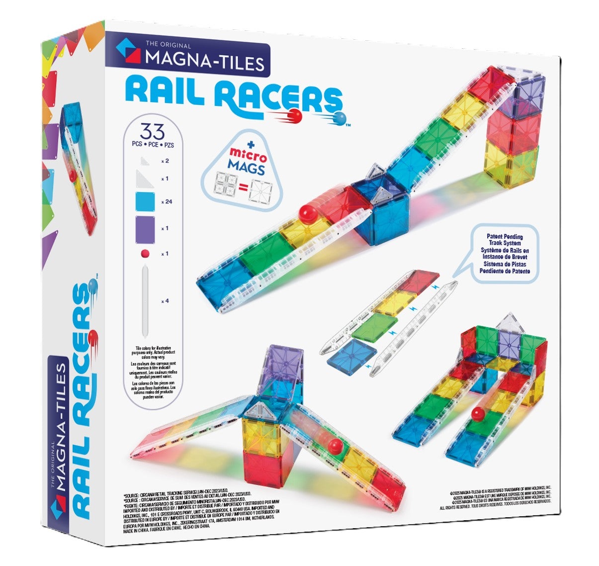 MAGNA-TILES Rail Racers 33-Piece – Mastermind Toys