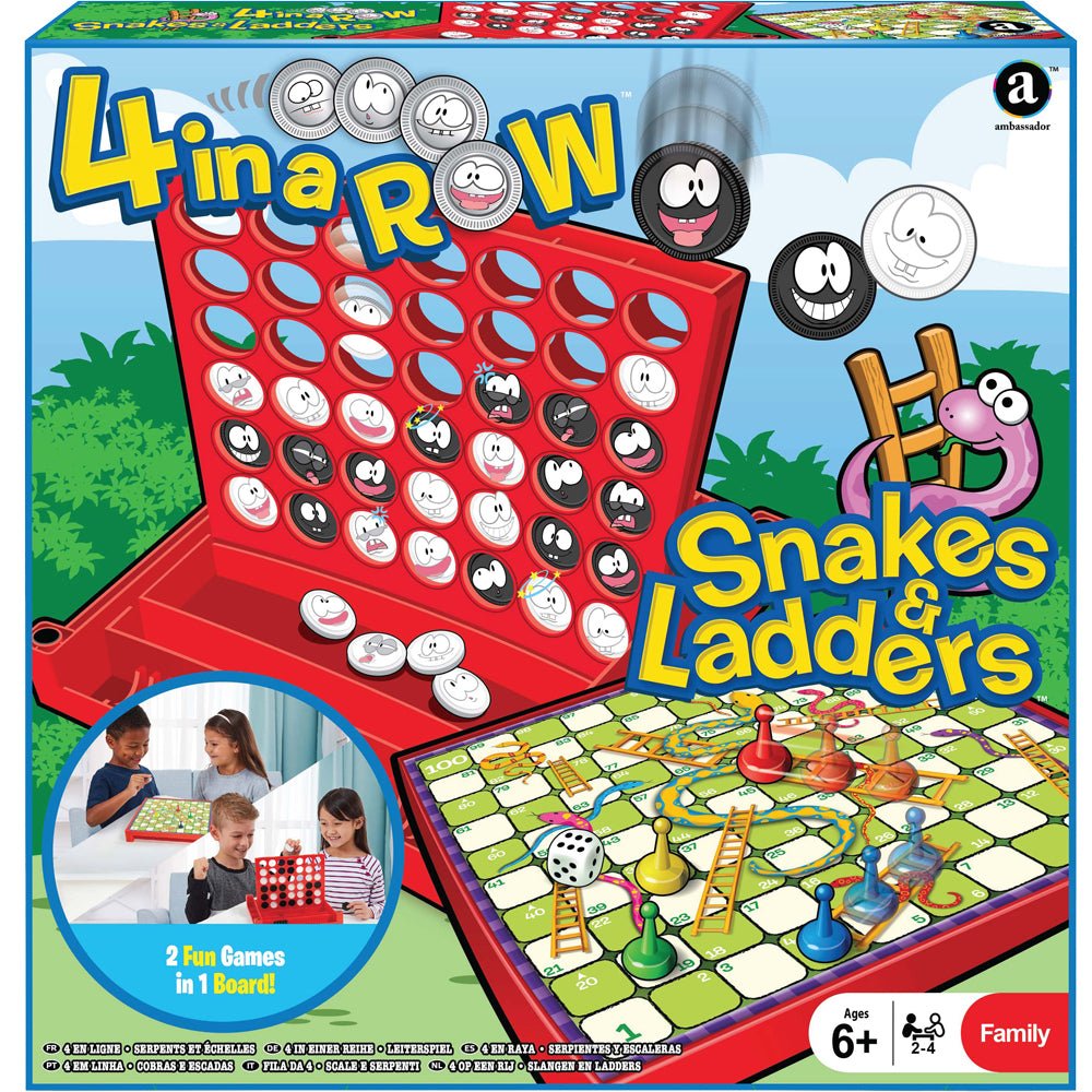 4-in-a-row & Snakes and Ladders Combo – Mastermind Toys