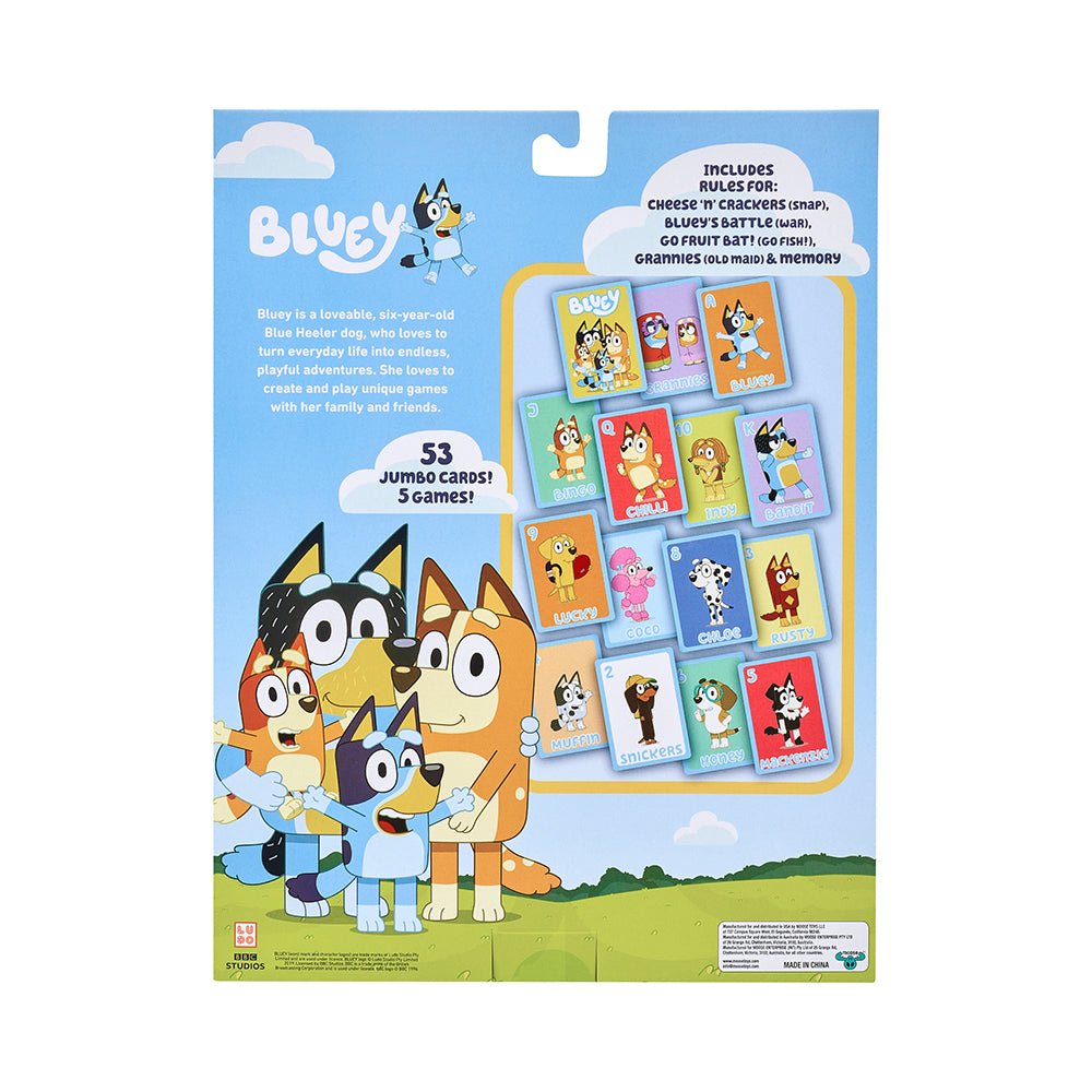 Bluey 5 In 1 Card Game Set - Mastermind Toys