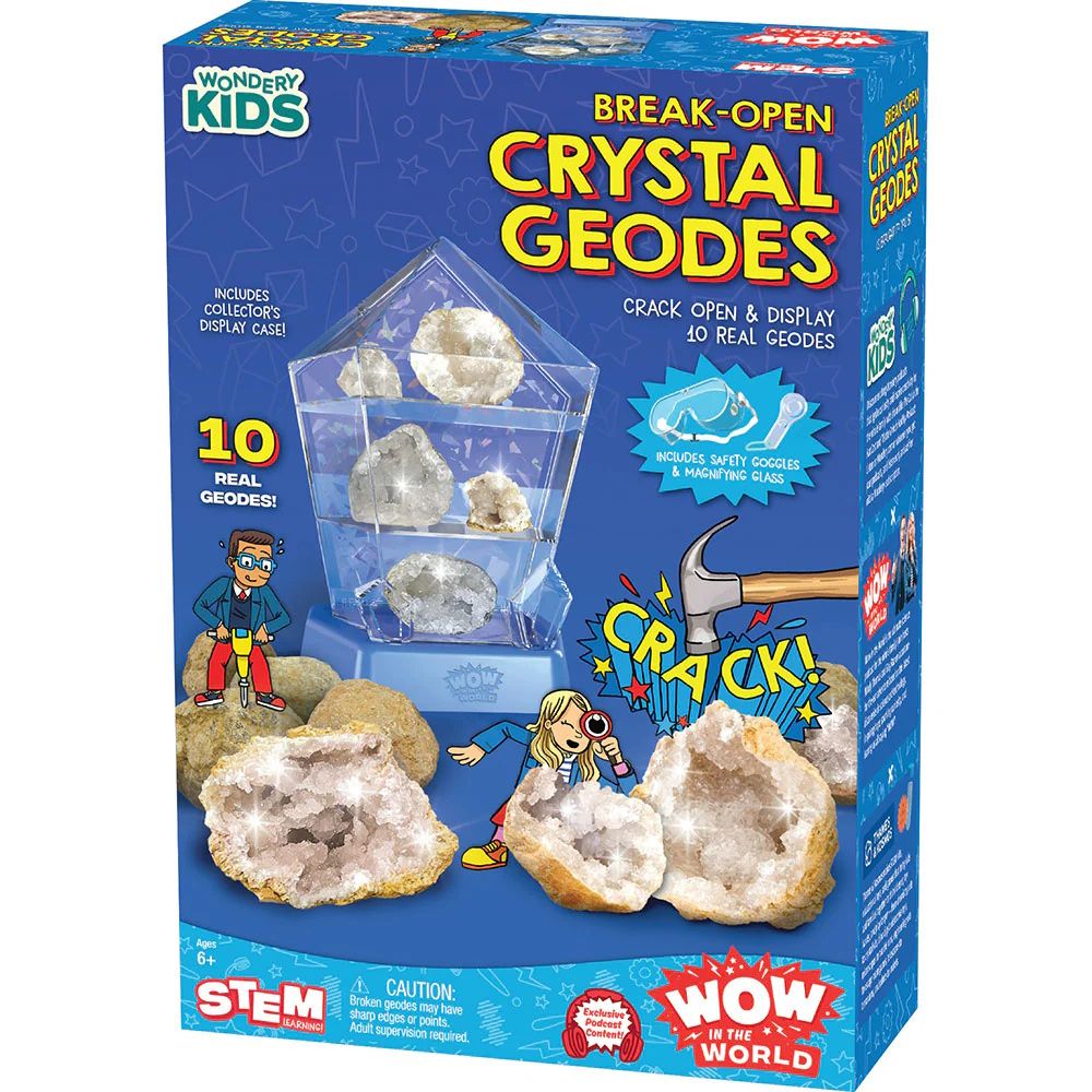 WOW in the World Break-Open Crystal Geodes – Mastermind Toys