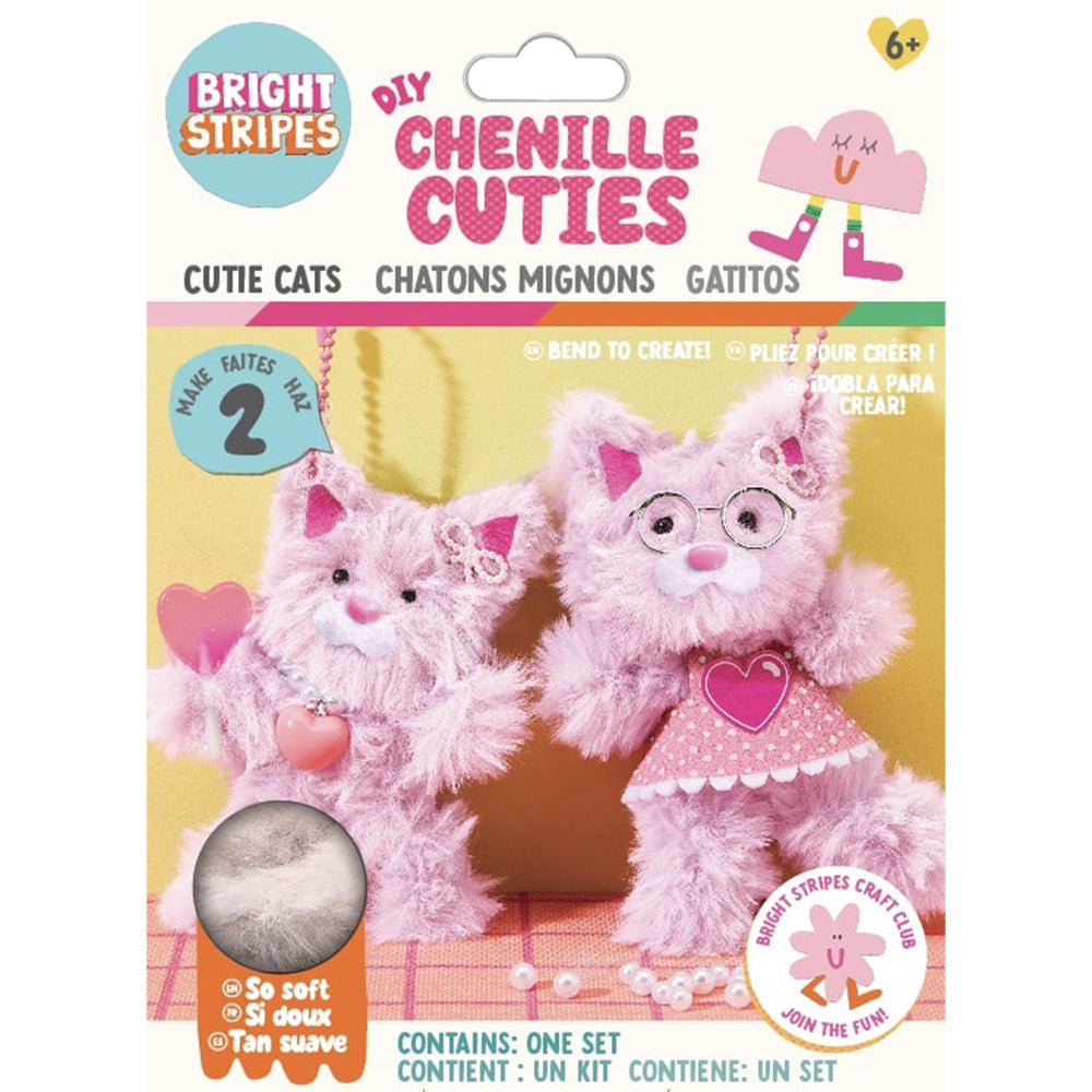 Bright Stripes DIY Chenille Cuties Cutie Cats – Mastermind Toys
