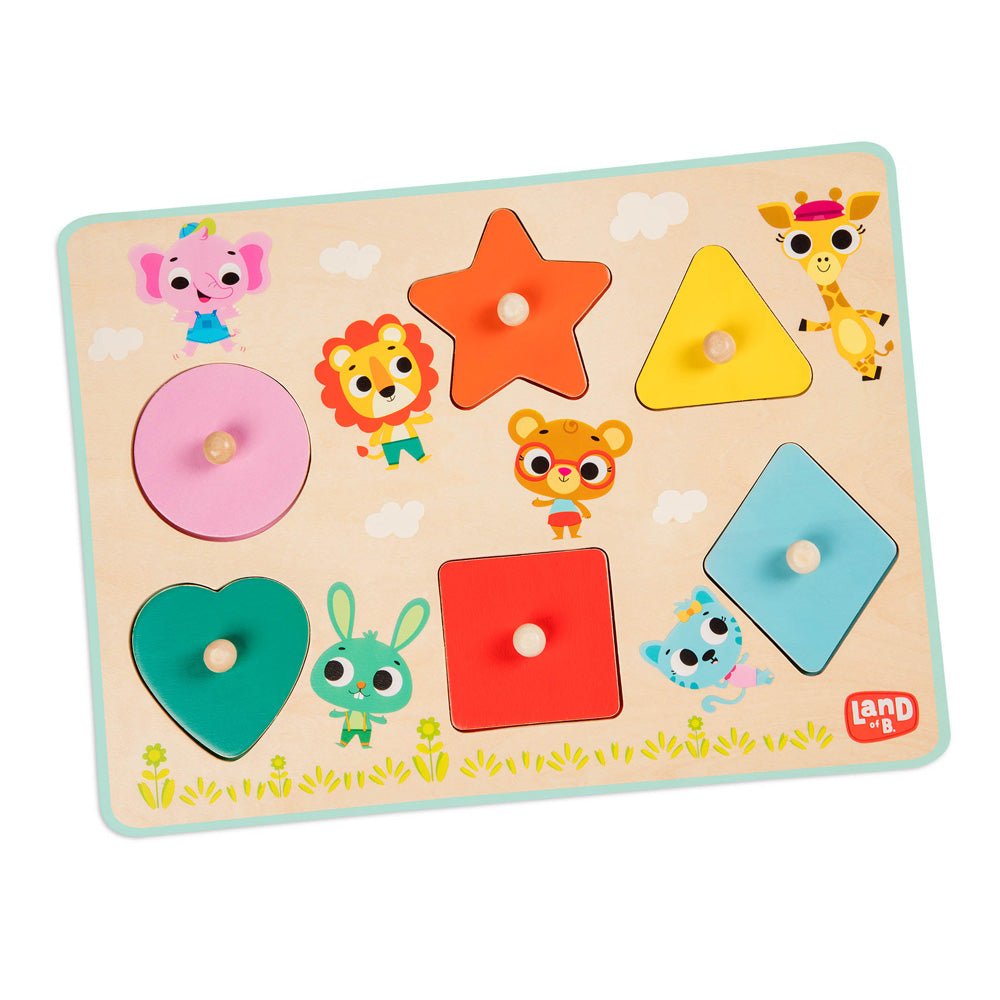 BToys Wooden Shapely Color Puzzle – Mastermind Toys