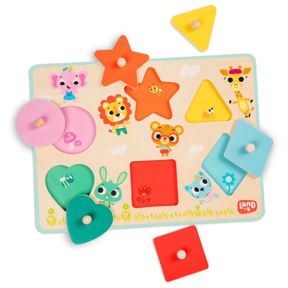 BToys Wooden Shapely Color Puzzle – Mastermind Toys