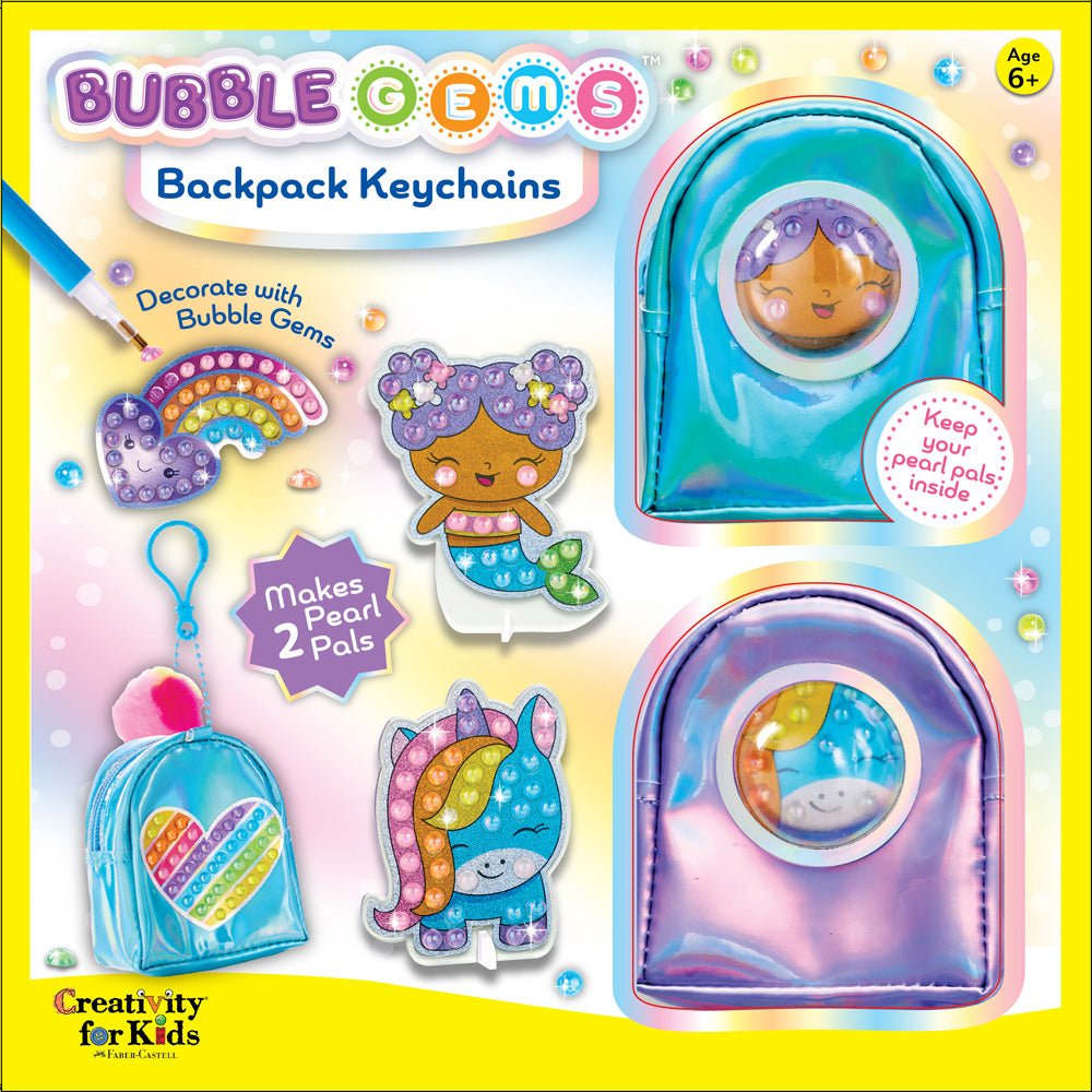 Bubble Gems Backpack Keychains - Mastermind Toys