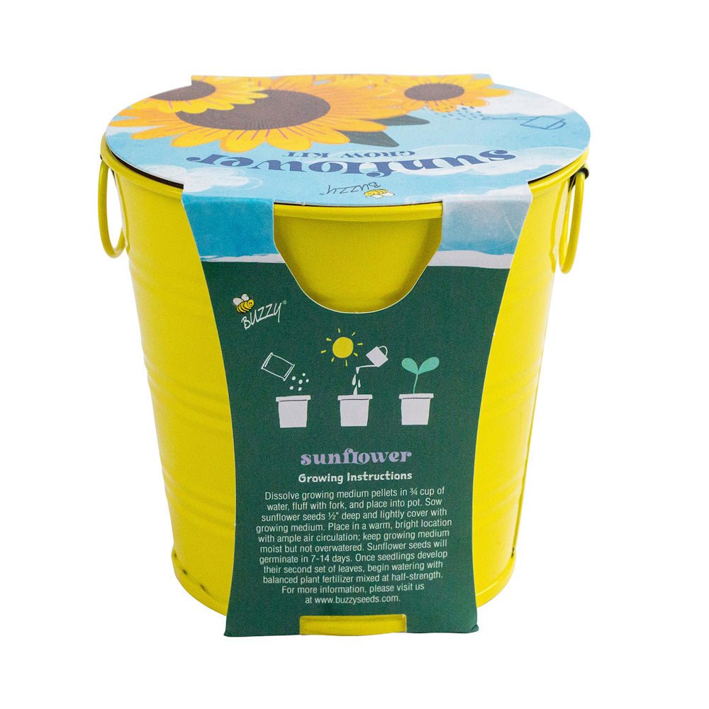 Buzzy Seeds Kids Flower Grow Pail - Sunflower – Mastermind Toys