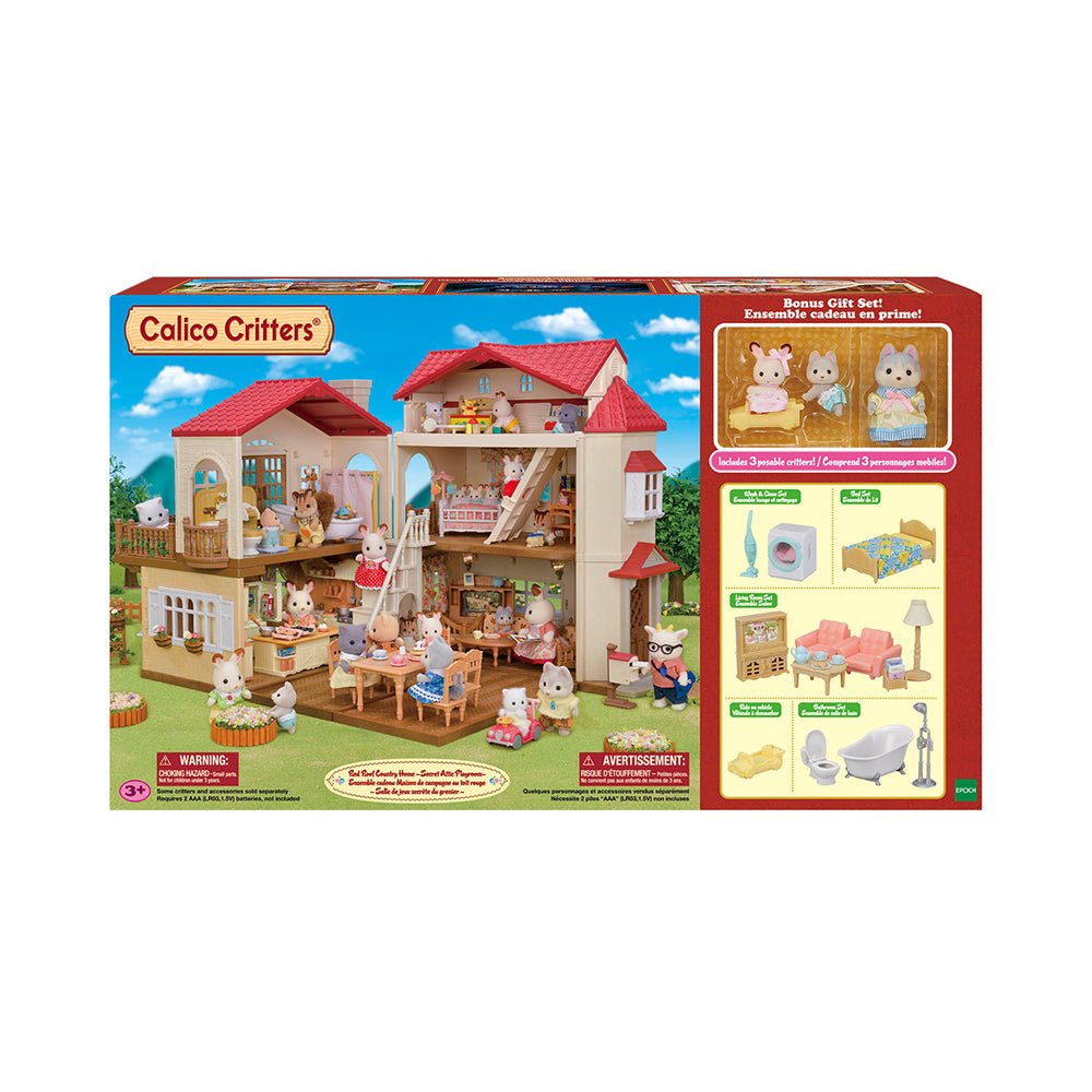 Calico Critters Red Roof Country Home Gift Set - Mastermind Toys