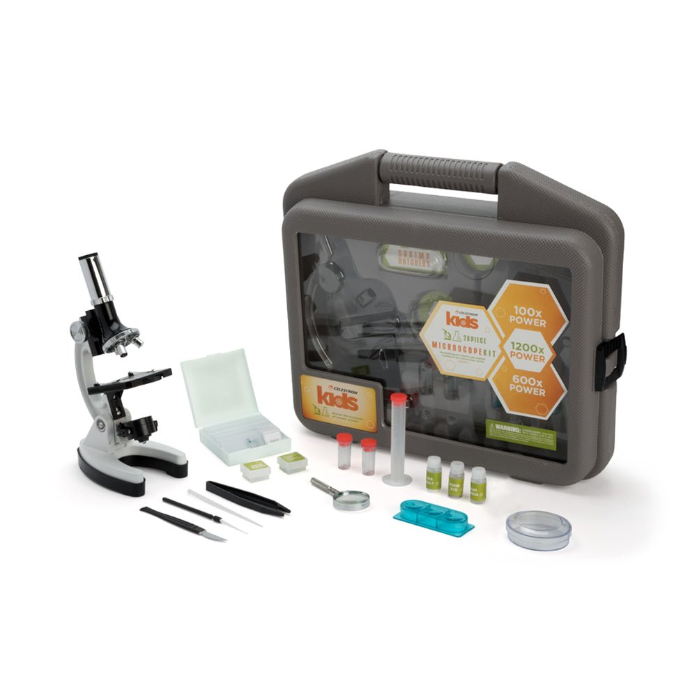 Celestron Kids 28 Piece Microscope Kit with Hard Case - Mastermind Toys