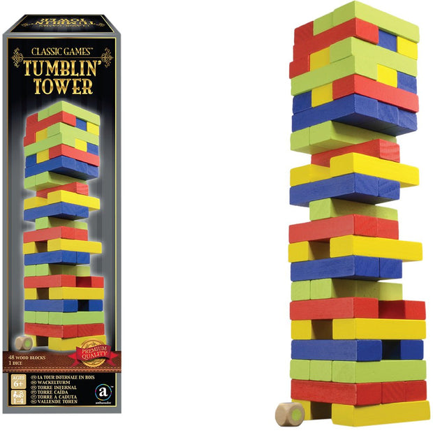 Classic Games - Tumblin' Tower (Coloured) – Mastermind Toys