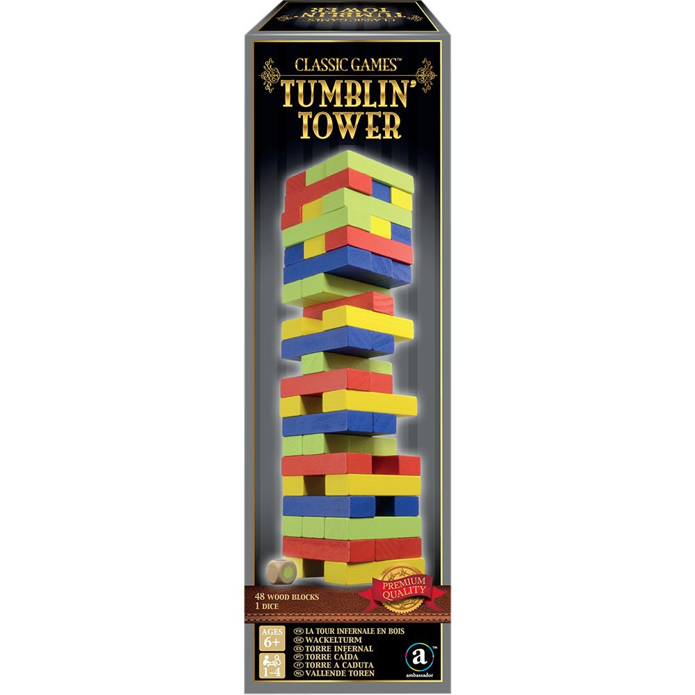 Classic Games - Tumblin' Tower (Coloured) - Mastermind Toys