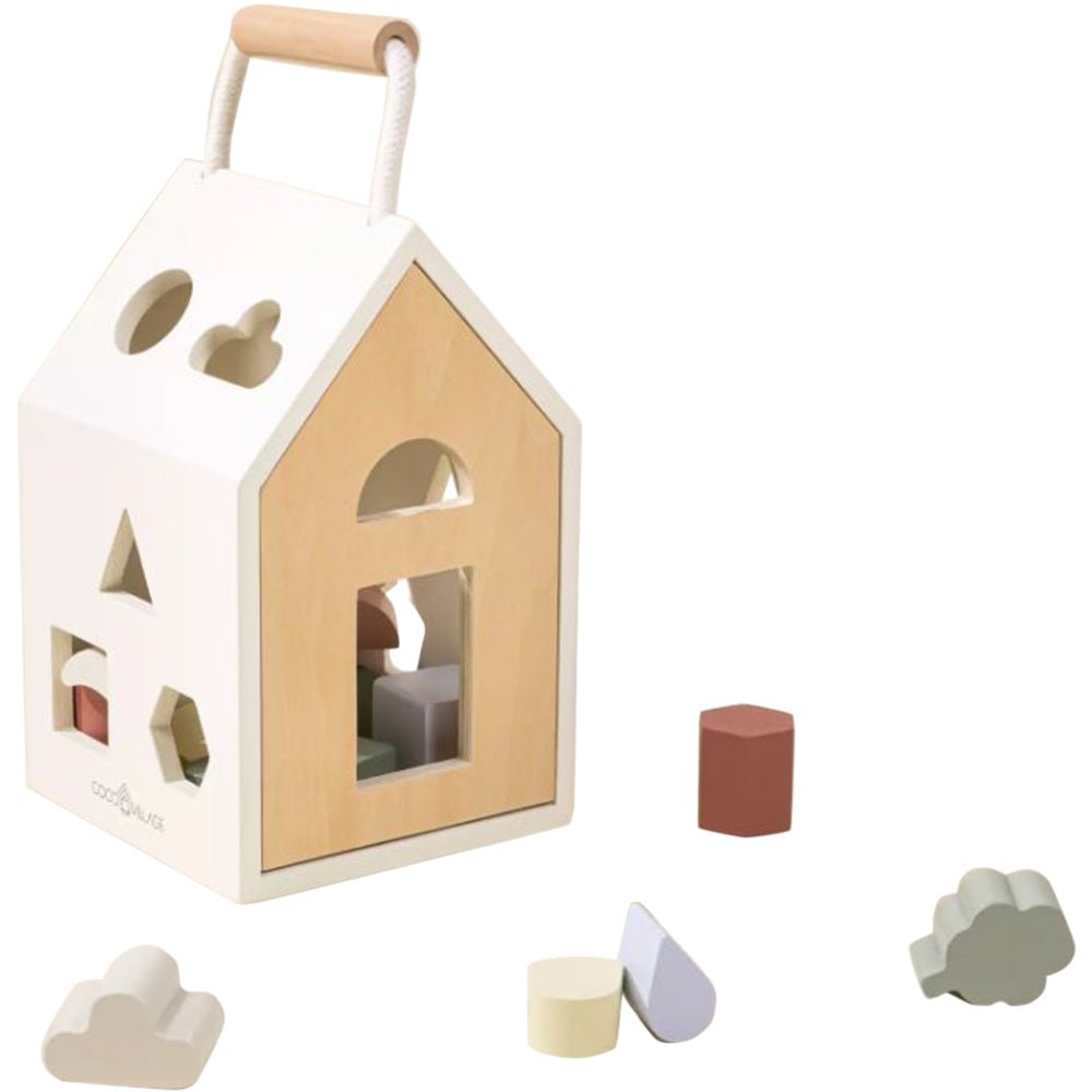 Coco Village Wooden Shapes Sorting House - Mastermind Toys
