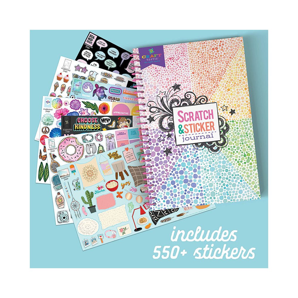 Craft-tastic Scratch & Sticker Journal - Mastermind Toys