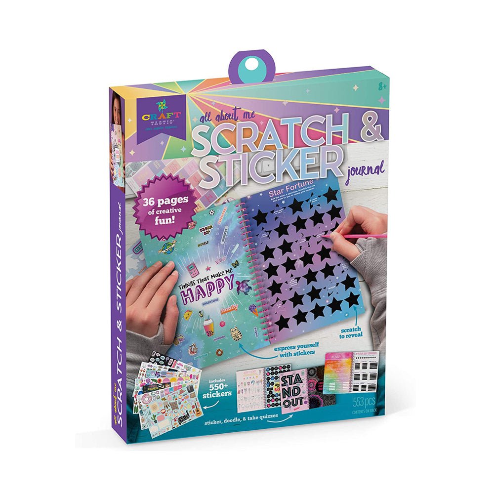 Craft-tastic Scratch & Sticker Journal - Mastermind Toys