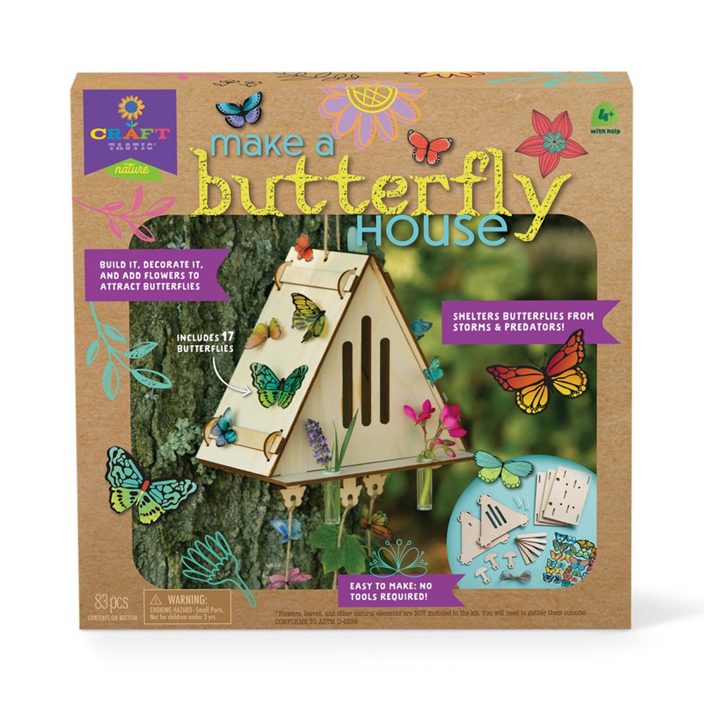 Craftastic Nature Make A Butterfly House – Mastermind Toys