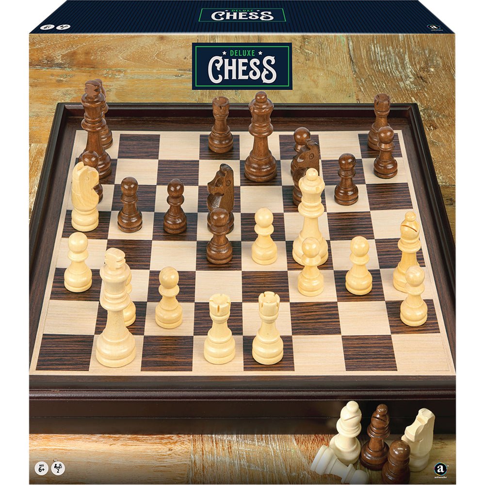 Craftsman Deluxe Wooden Chess Set – Mastermind Toys