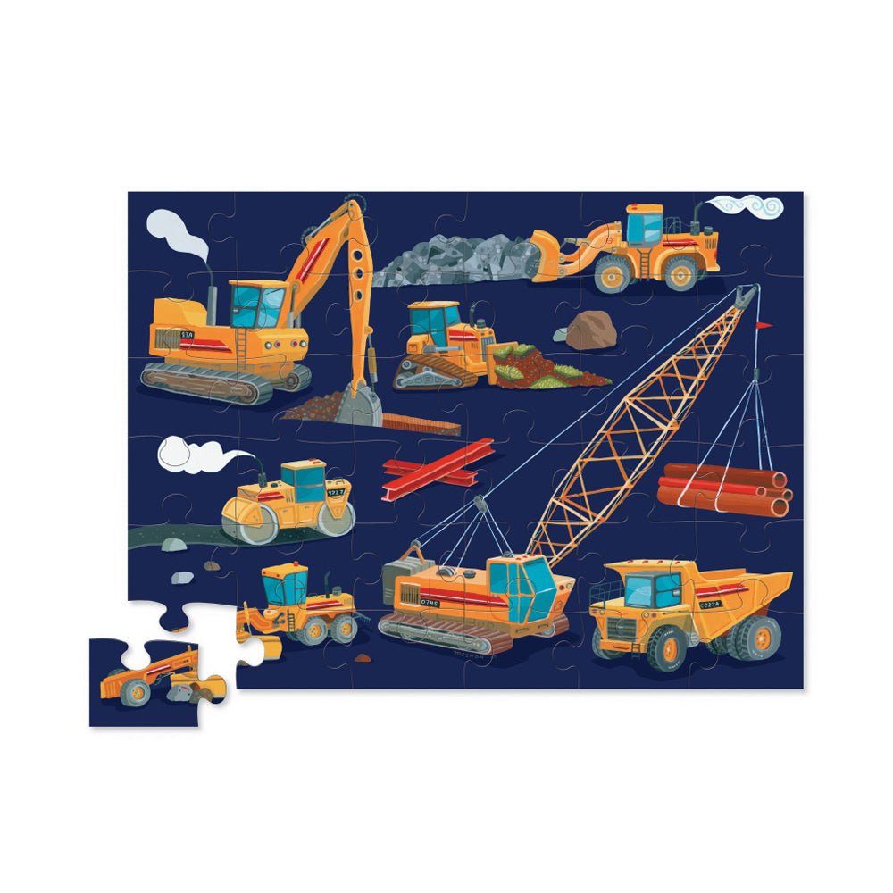 Crocodile Creek Construction Zone 36pc Puzzle – Mastermind Toys