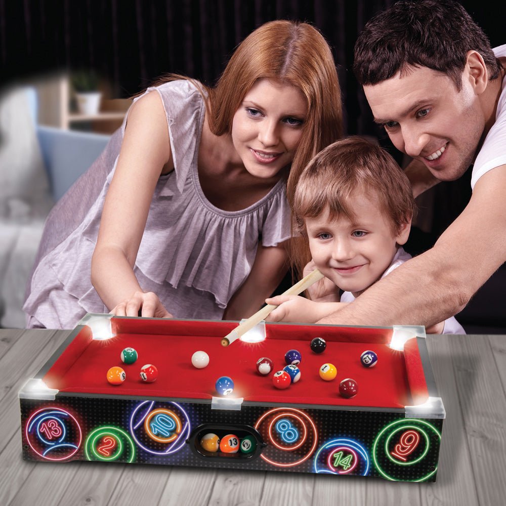 Electronic Arcade Pool/Billiards (Neon Series) - Mastermind Toys
