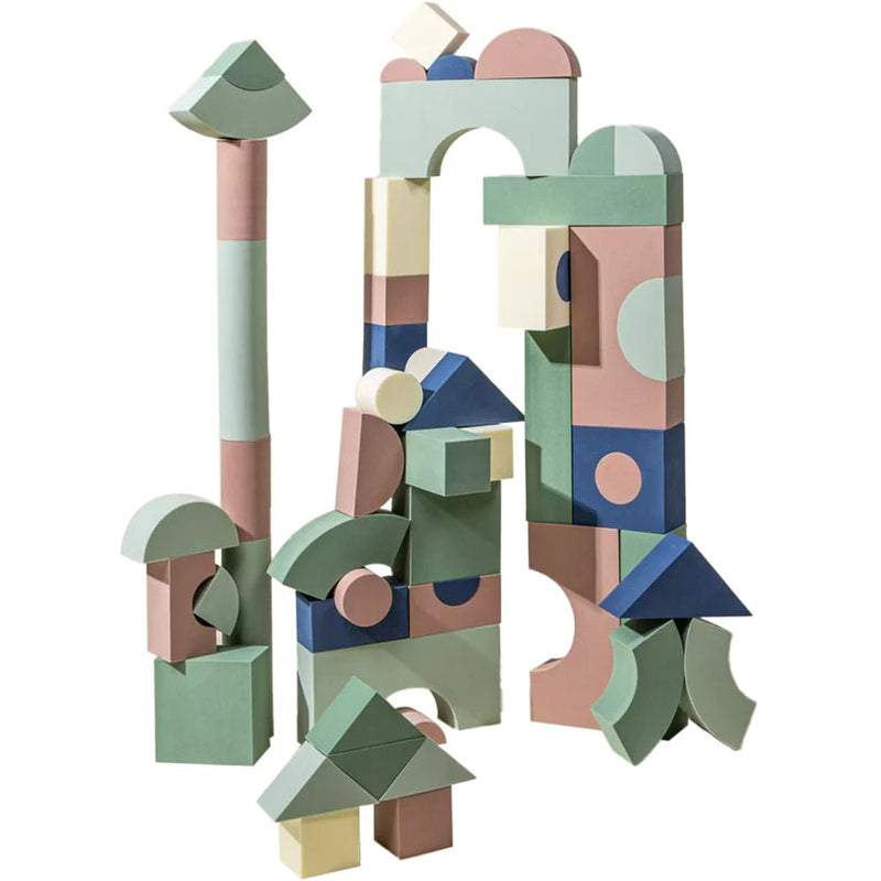 EVA Foam Building Blocks Set - Medium (52 pcs) - Mastermind Toys