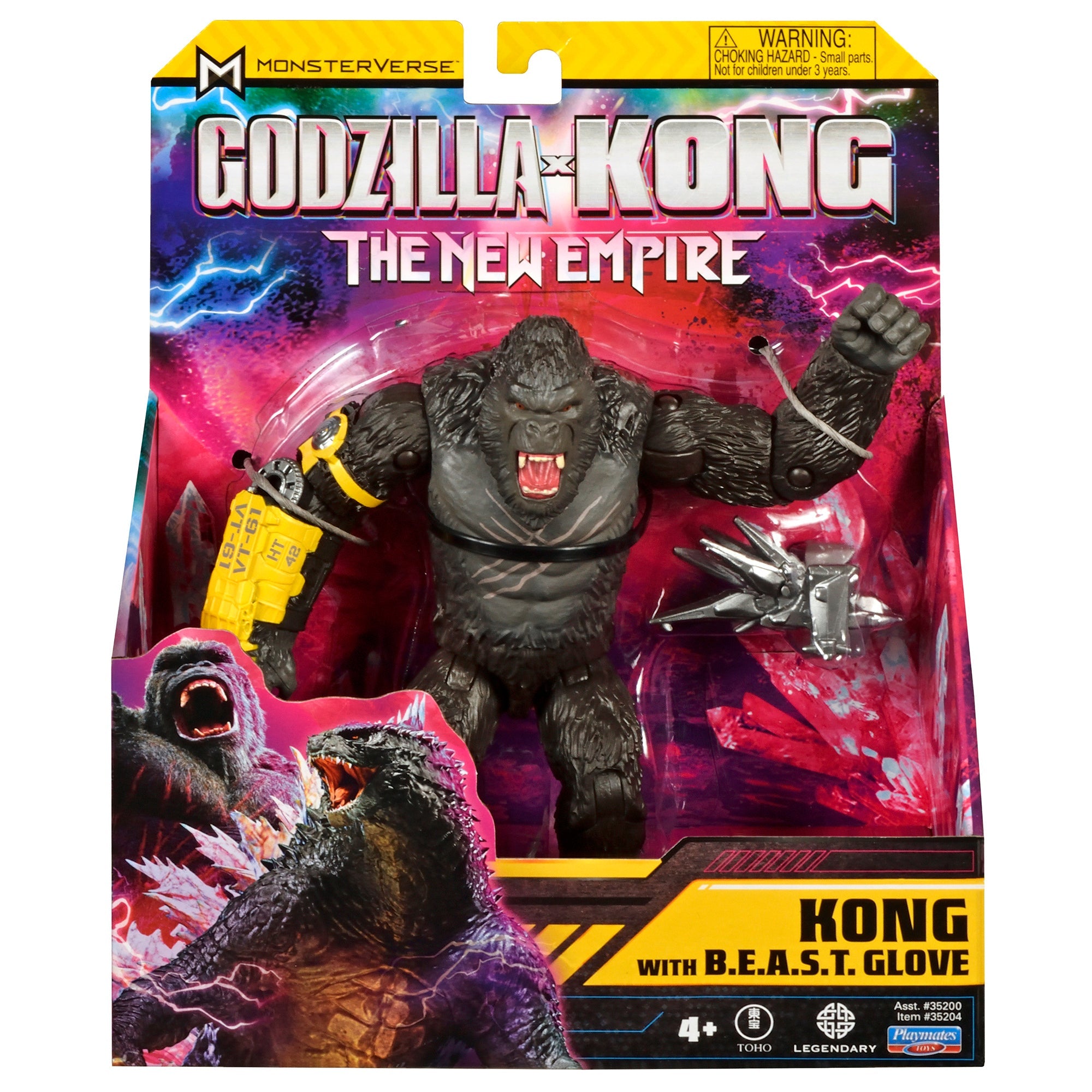 Godzilla x Kong - 6" Movie M Basic Figure - Kong with BEAST Glove ...
