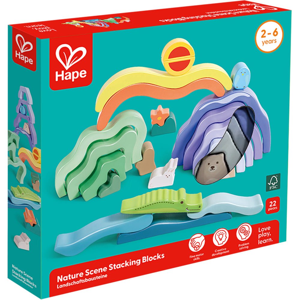 Hape Nature Scene Stacking Blocks – Mastermind Toys