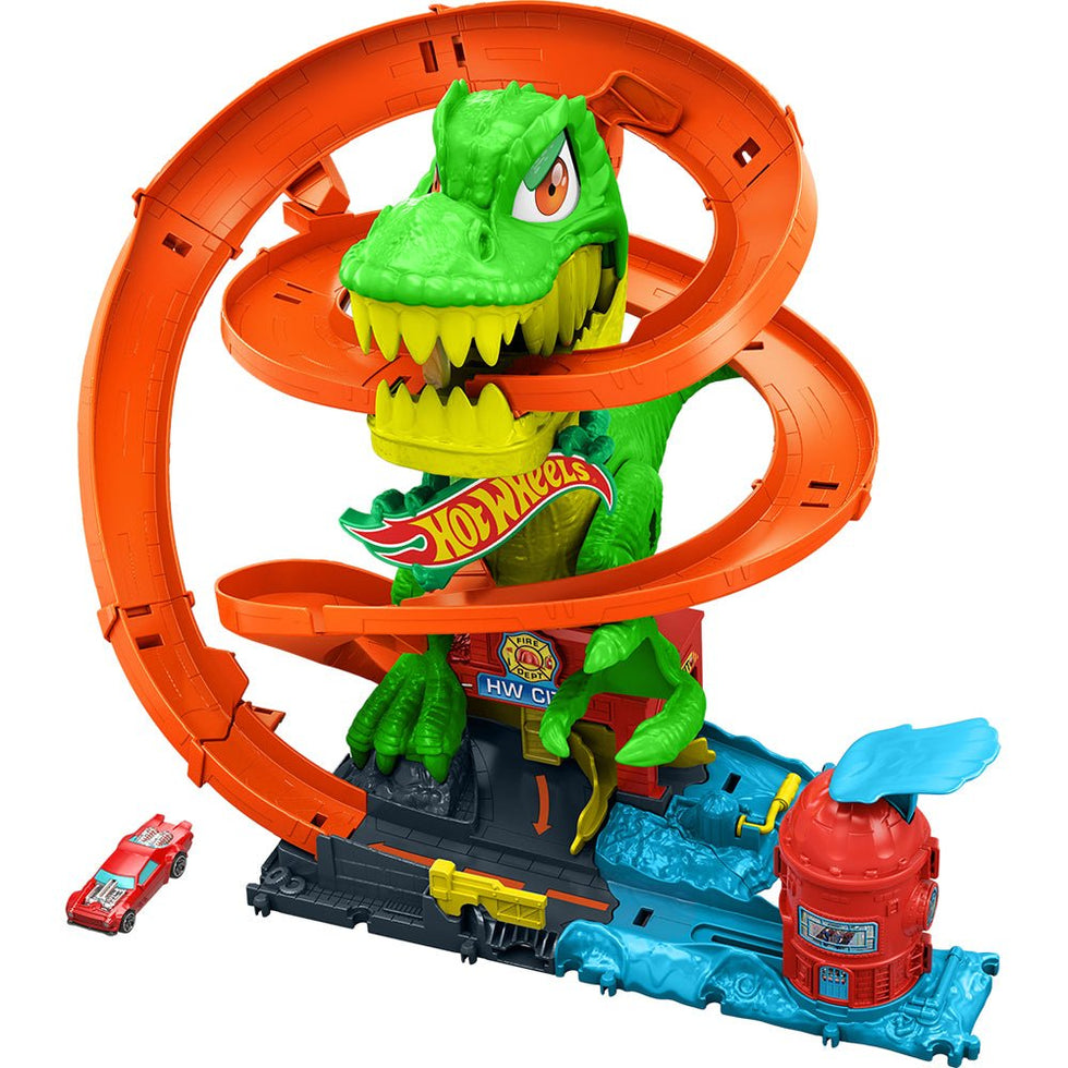 Hot Wheels® T-Rex Blaze Battle™ – Mastermind Toys