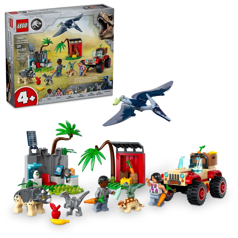 LEGO® Jurassic World Baby Dinosaur Rescue Center 76963 – Mastermind Toys