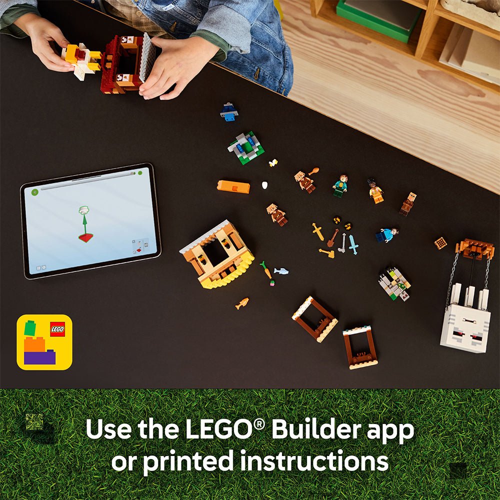 LEGO® Minecraft® The Ghast Balloon Village Attack 21273 – Mastermind Toys