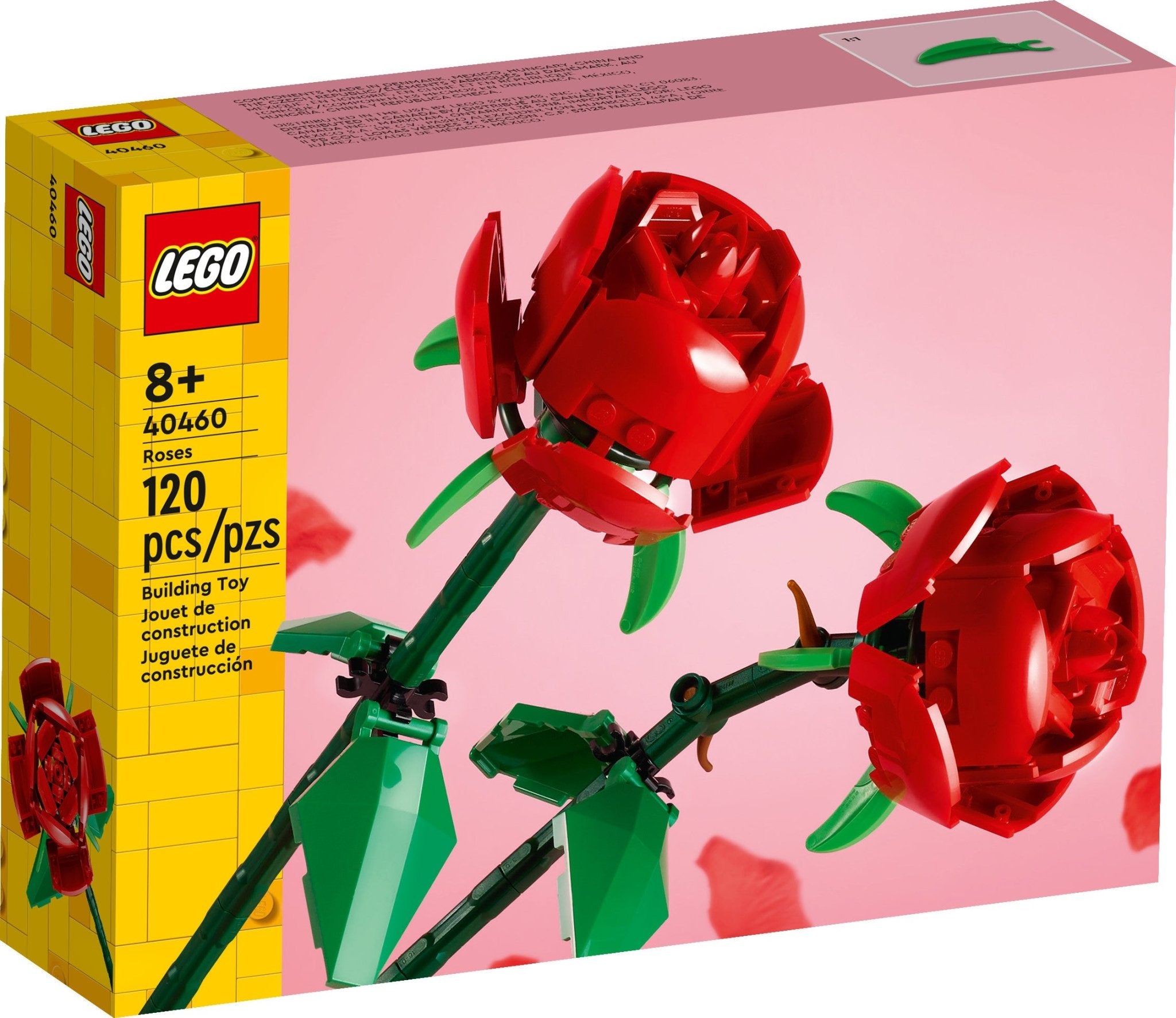 LEGO Roses 40460 Building Kit (120 Pieces) - Mastermind Toys