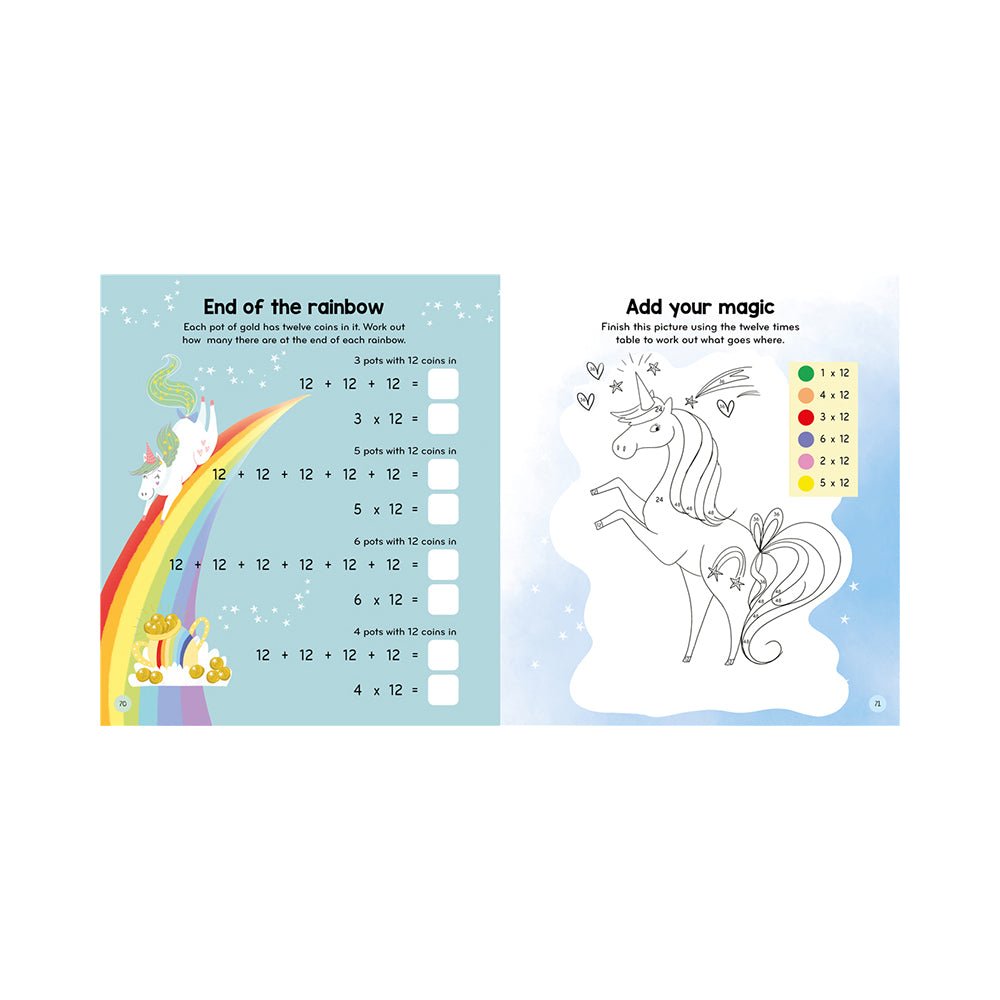 Magical Unicorn Academy: Times Tables Book - Mastermind Toys