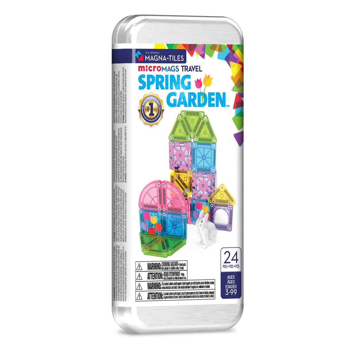 MAGNA-TILES® microMAGS Spring Garden 24-Piece Travel Set – Mastermind Toys