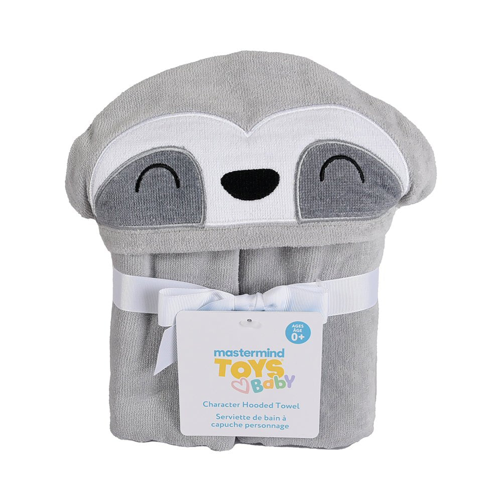 Mastermind Toys Baby Character Hooded Towel Sloth