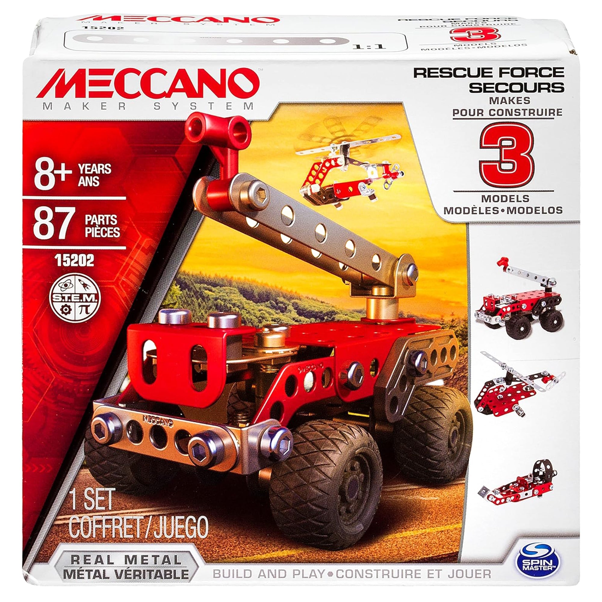 Meccano 3 Multi Model Set - Rescue Force – Mastermind Toys