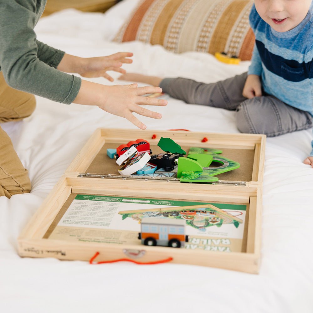 Melissa & Doug Take-Along Railroad - Mastermind Toys