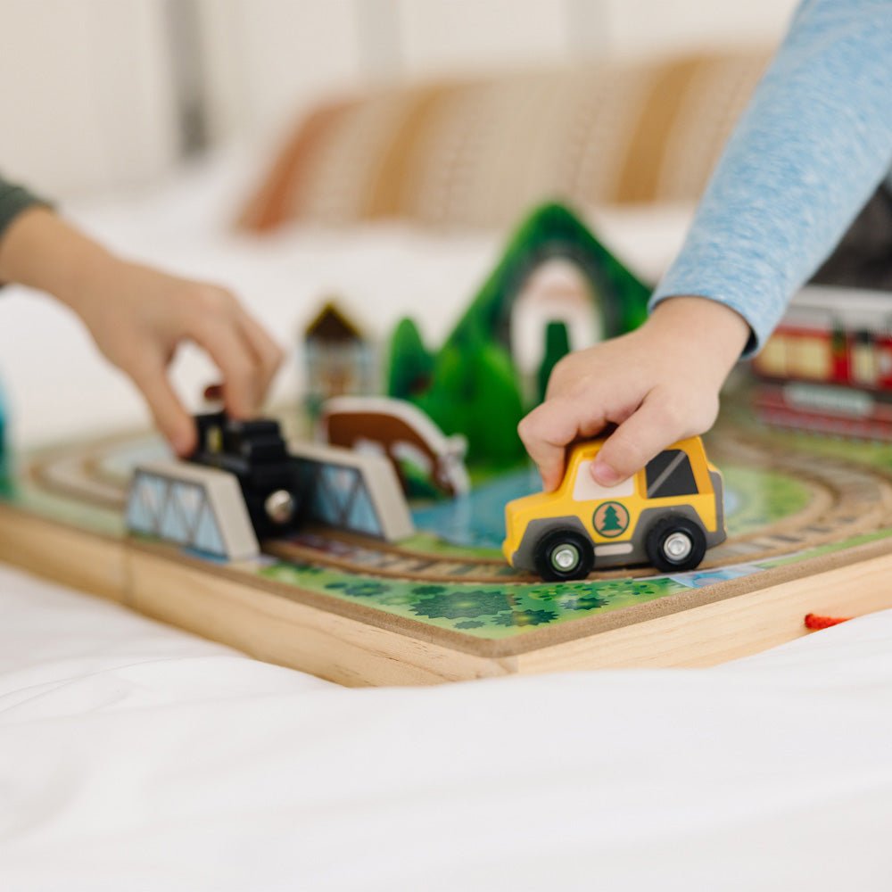 Melissa & Doug Take-Along Railroad - Mastermind Toys