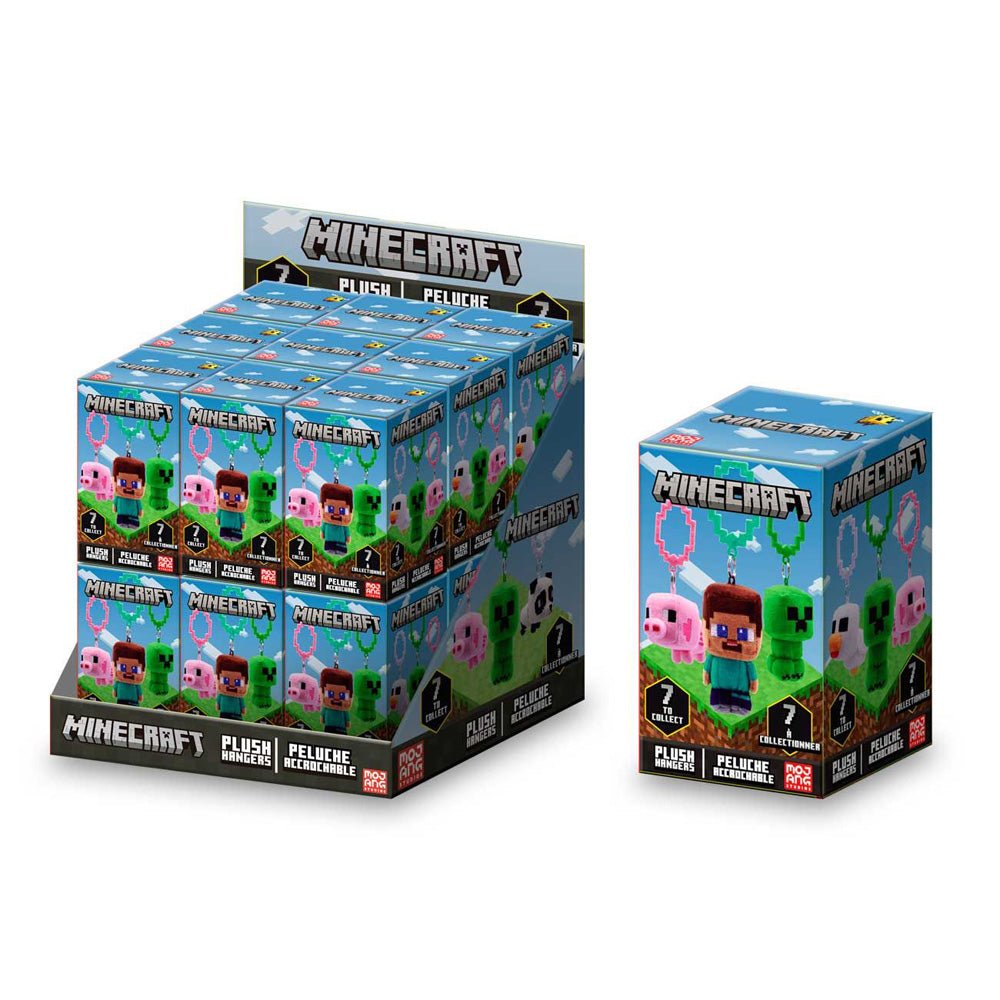 Minecraft-4" Plush Backpack Hangers - Mastermind Toys