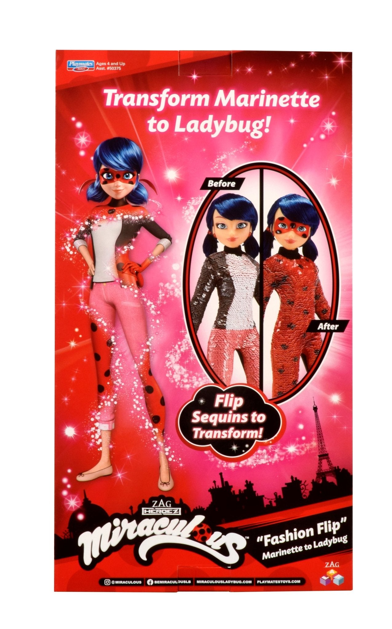 Miraculous Fashion Flip Marinette/Ladybug (Eng) - Mastermind Toys