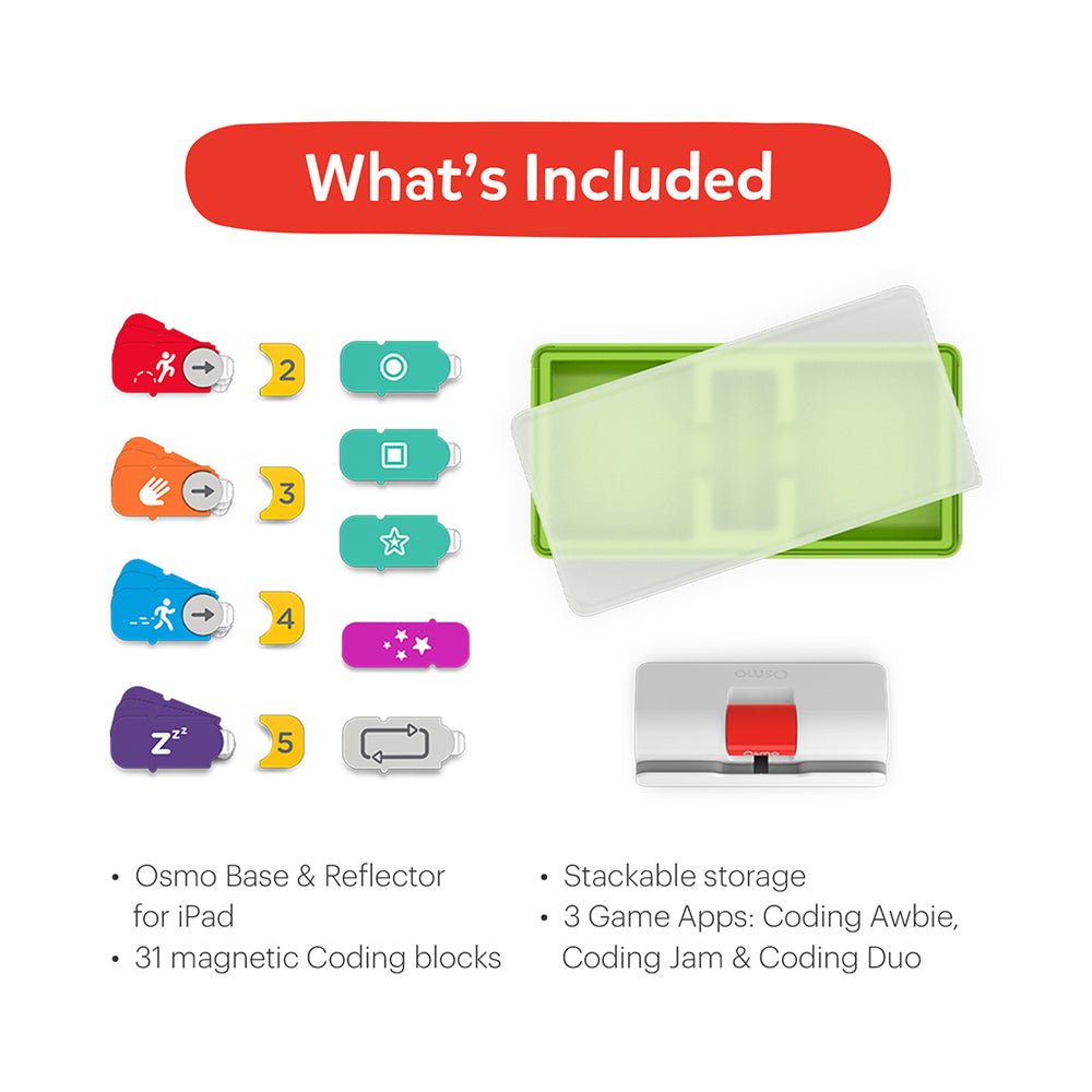 Osmo Coding Starter Kit for iPad Coding Puzzles, STEM Toy (Base Includ ...