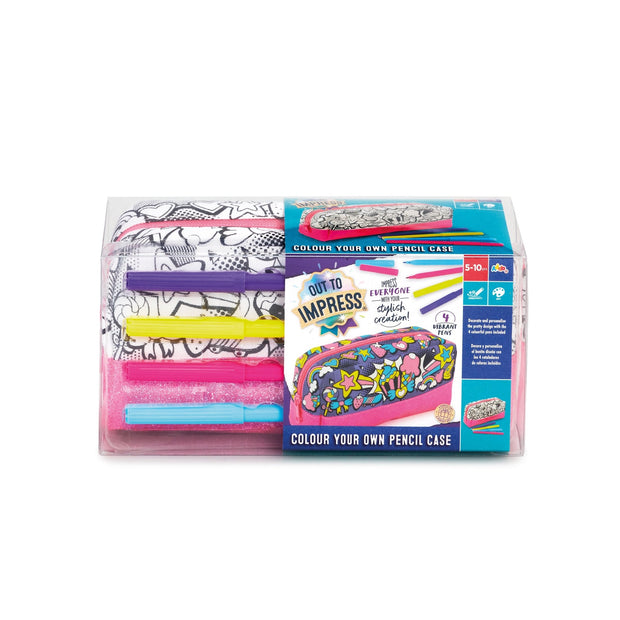 Out to Impress Colour Your Own Pencil Case – Mastermind Toys